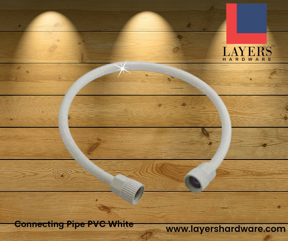 Layers Hardware™ Connecting Pipe PVC White